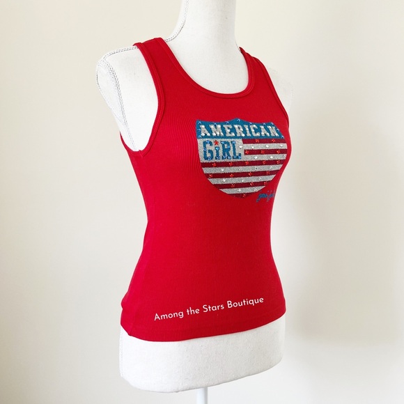 Tops | Rare Early 200s Embellished Tank Top Alt Aso Hilary Duff As ...